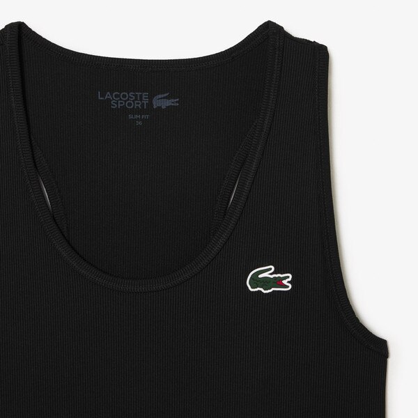 Women's Lacoste Sport Slim Fit Ribbed Tank Top